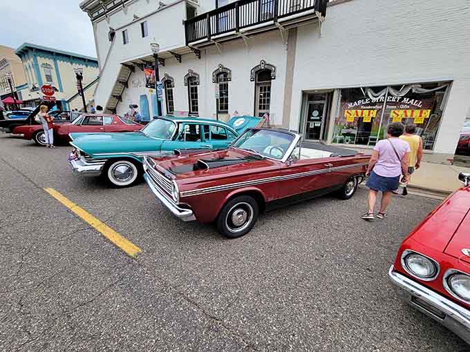 The Mall's exterior combines architectural elegance with small-town charm, its sign promising "Antiques, Collectibles, Crafts" and delivering so much more.