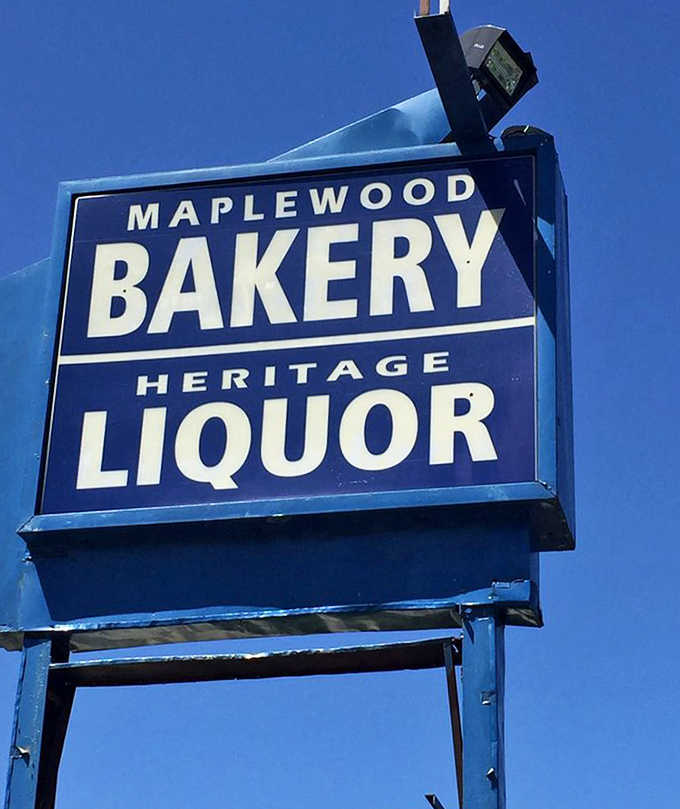 The sign that launches a thousand cravings &ndash; Maplewood Bakery's iconic blue beacon has guided hungry pilgrims to pastry paradise for years.