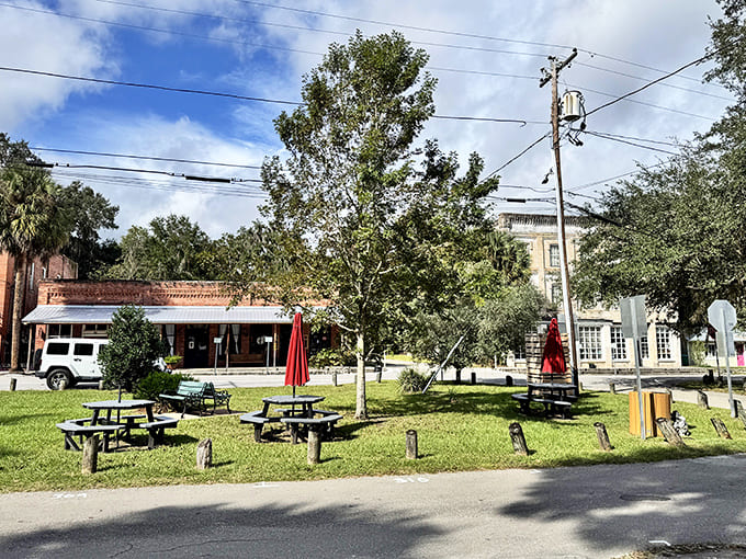 Micanopy's outdoor dining spots offer shade, simplicity, and the soundtrack of birdsong instead of Bluetooth speakers&mdash;lunch as it should be.