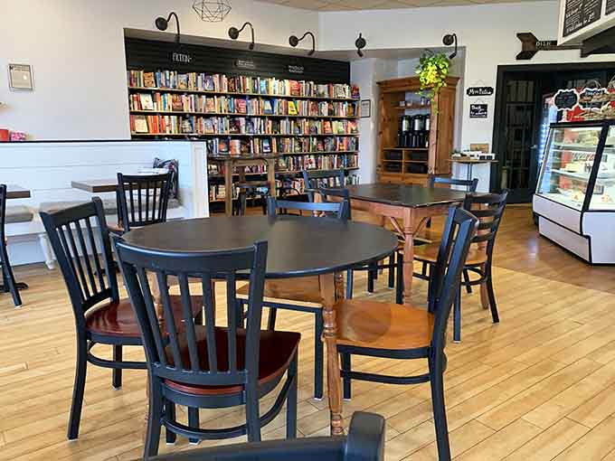 The dining area balances comfort with style, creating a space where you'll want to linger long after your plate is empty and clean.