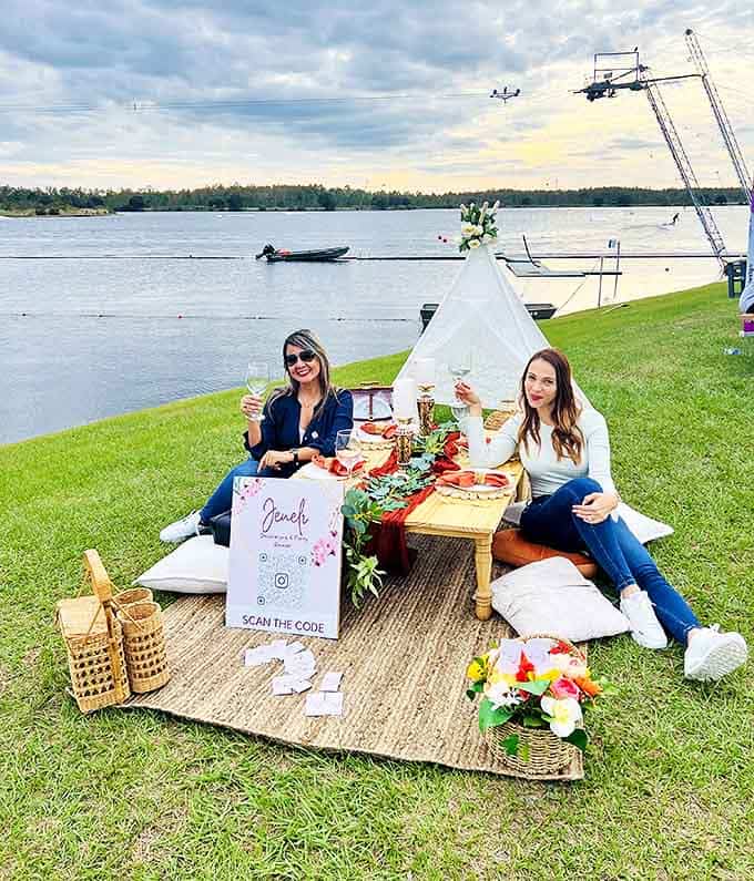 Picnic setups elevate the typical park experience, offering Instagram-worthy spreads with a side of spectacular water views.