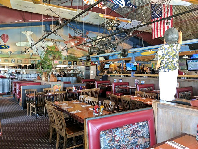 Exposed brick, wooden beams, and concrete floors create the perfect backdrop for colorful confections &ndash; industrial chic meets sugar rush.