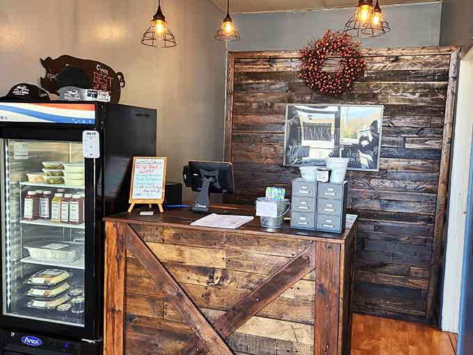 The order counter where dreams come true and difficult menu decisions are made with helpful guidance from friendly staff.