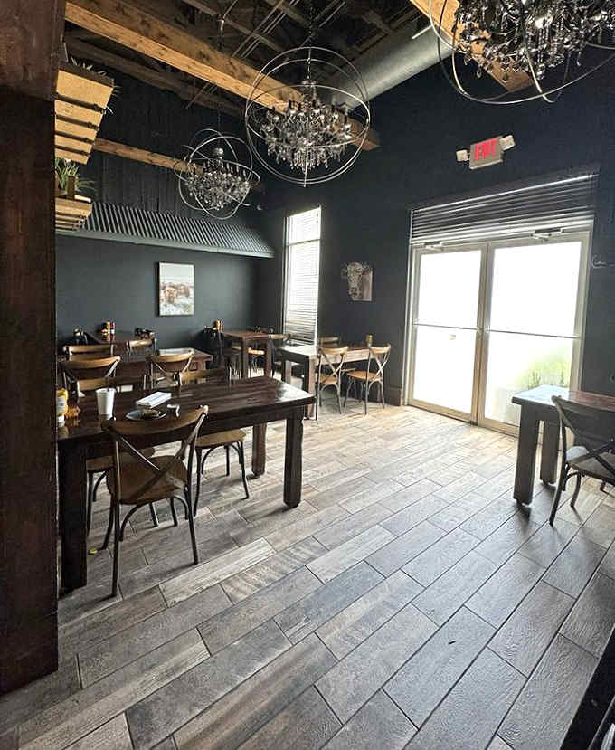 Private dining space with rustic elegance, perfect for gatherings where you want everyone to remember the food fondly forever.