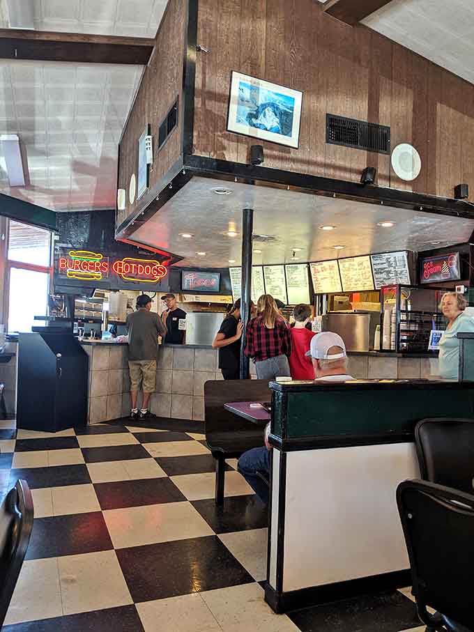 Real customers enjoying real food in a real restaurant, a concept that's somehow become revolutionary in our modern world.