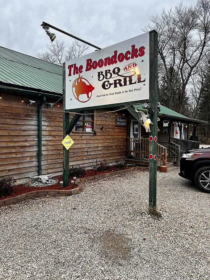 That iconic sign with its flaming pig logo – a beacon of hope for the hungry and a promise of "Good food for Real People at the Best Prices!"