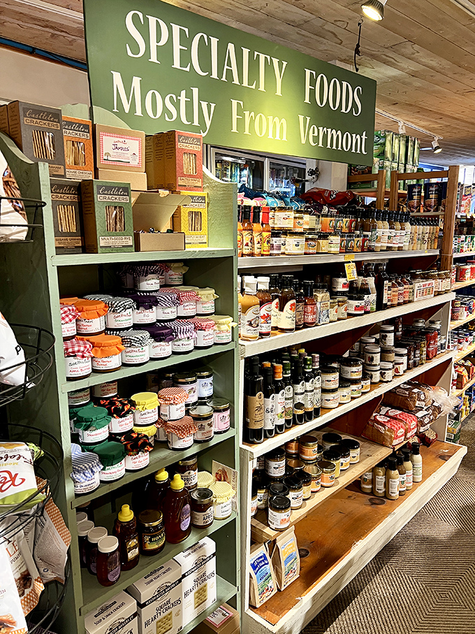 Shelves overflowing with jams, crackers, and sauces celebrate Vermont&rsquo;s proud tradition of local, handcrafted foods.
