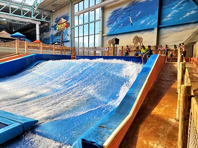 The grand entrance welcomes water enthusiasts with a promise &ndash; leave your worries at the door, bring your inner child inside.