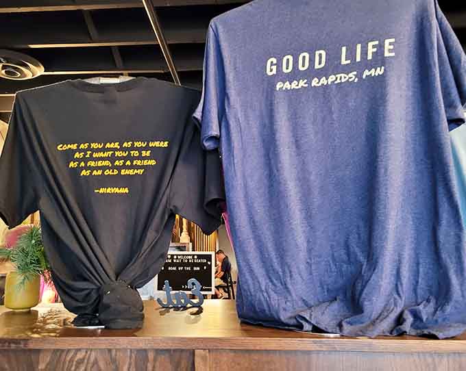 Take home a piece of the good life with cafe merchandise that lets you rep your favorite Park Rapids dining spot wherever you go.