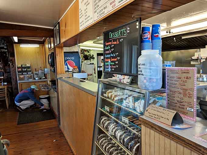 The ordering counter is where the magic begins, a no-frills setup that lets the food and the friendly service do all the talking.