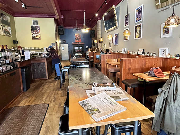 Newspapers await curious minds at the community table&mdash;remember those? Like social media but with actual paper and no trolls!