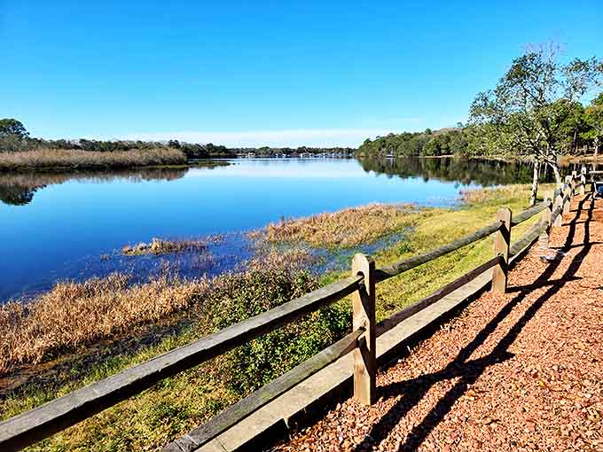 A mirror-perfect reflection where sky meets water, creating the illusion that you've discovered the edge of two worlds.