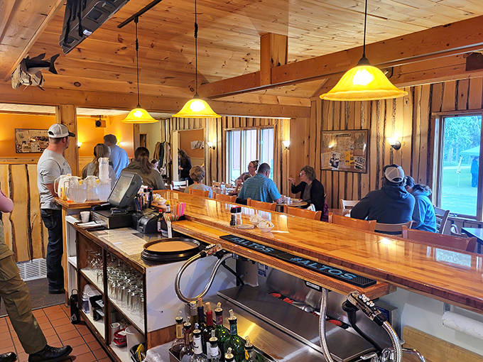 Happy diners experiencing what might be the highlight of their Minnesota vacation. Some meals are worth building an entire trip around.