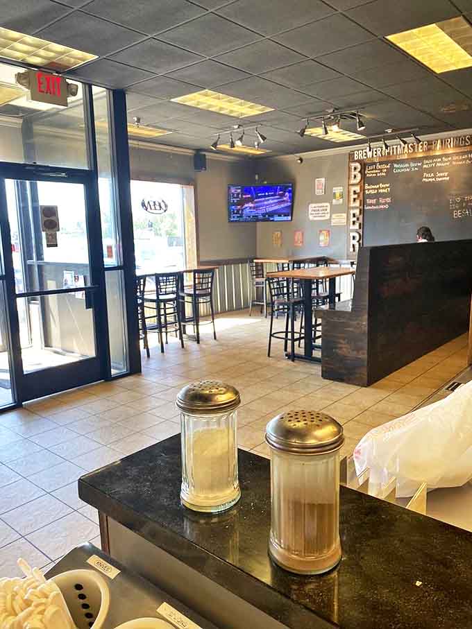 Simple seating that says "we're here for the food, not the ambiance," which is exactly the right priority for serious eating.