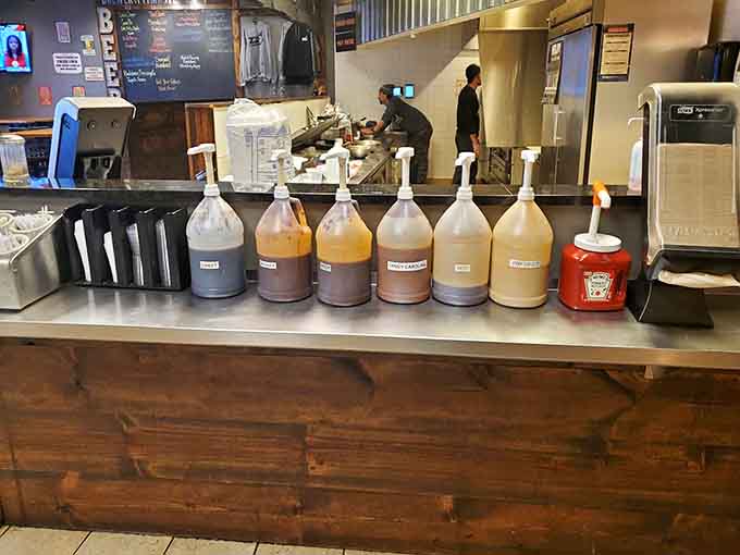 A sauce station with more options than a streaming service, and unlike Netflix, you won't regret any of these choices.