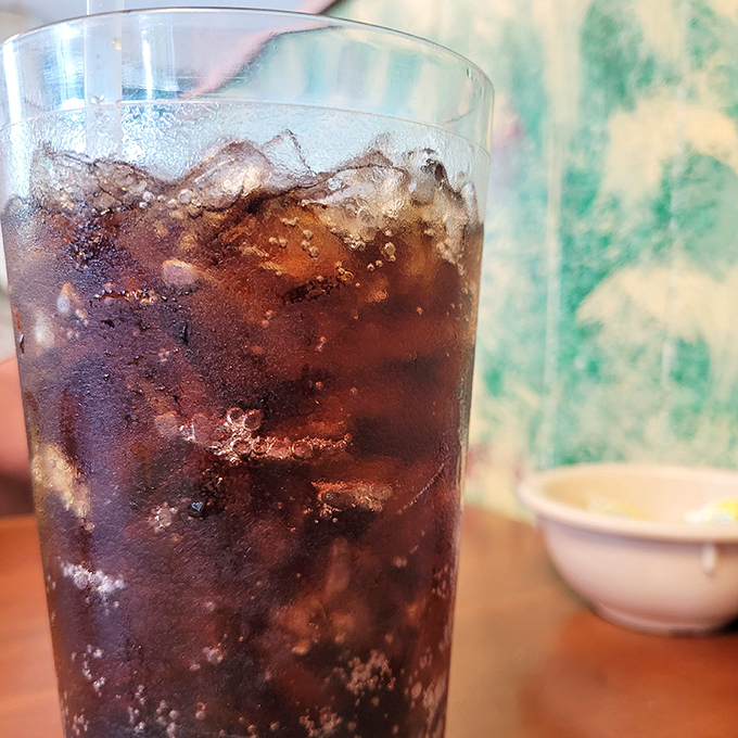A frosty glass of cola &ndash; the surprisingly perfect companion to a rich, savory steak dinner.