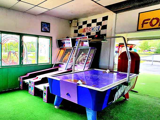 The arcade: where generations battle for ticket supremacy and everyone agrees that trading hundreds of tickets for cheap prizes somehow feels like winning life.