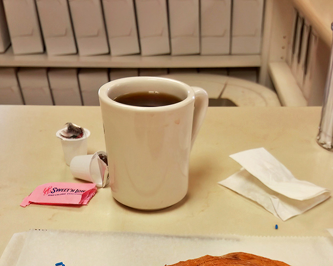 Sometimes the perfect moment is just a simple cup of coffee and the knowledge that a cinnamon roll is nearby.