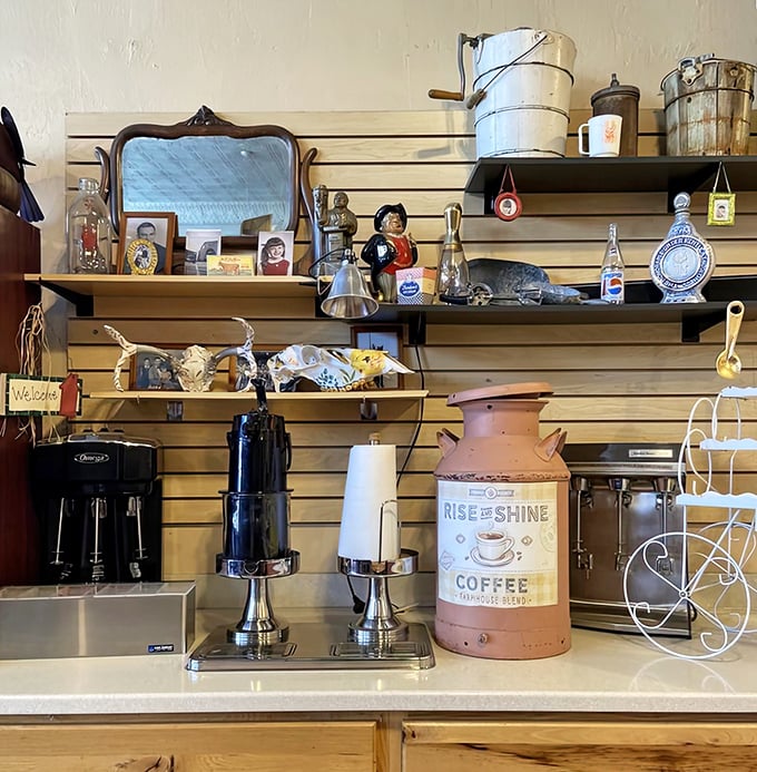 Coffee station offering the perfect bitter counterpoint to all that sweetness &ndash; because balance in all things, even dessert.