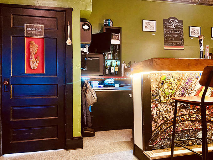 Artistic touches throughout the restaurant reflect the same creativity found in the kitchen, where tradition meets innovation.