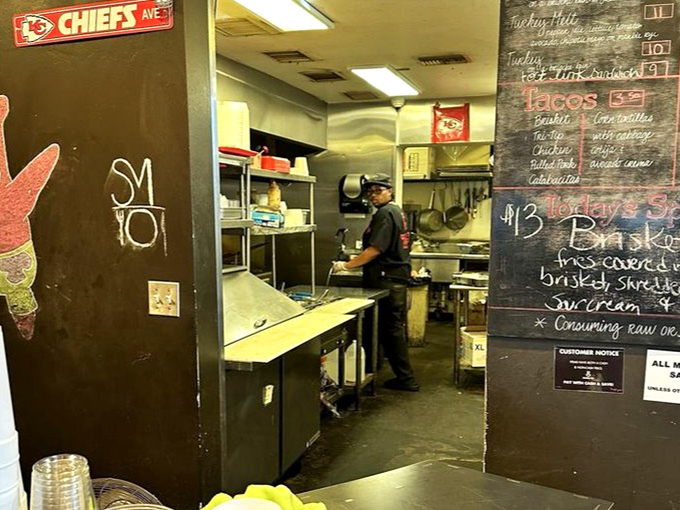 A glimpse into the kitchen where the magic happens&mdash;where smoke meets meat in a time-honored tradition of patience and skill.