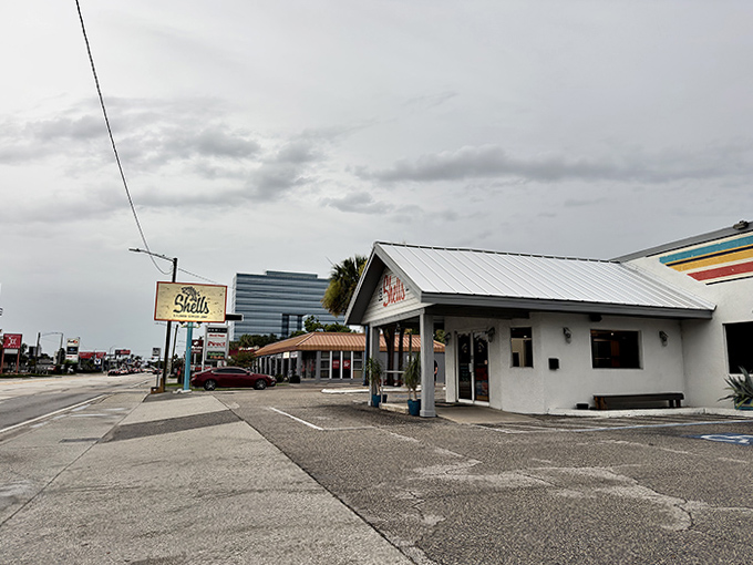 From the street, Shells presents an unassuming facade that belies the seafood treasures waiting inside this Tampa institution.