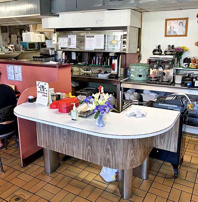 Prep Station: The command center where breakfast magic happens &ndash; organized chaos that somehow produces plate after perfect plate.