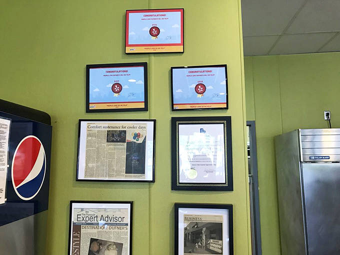 Wall of fame &ndash; local recognition for a place that doesn't chase trends but perfects classics, earning loyal fans one sandwich at a time.