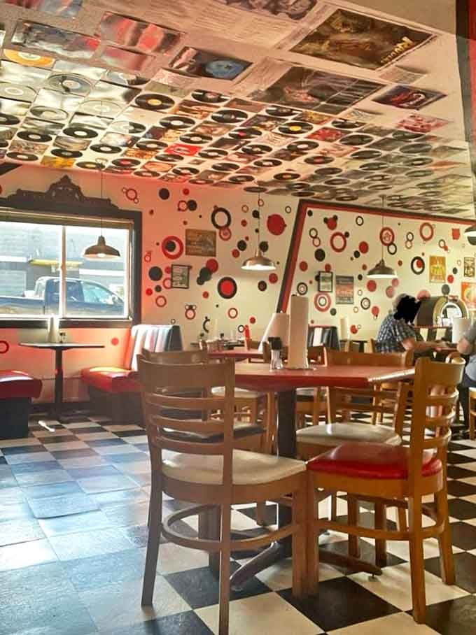 The dining area feels like the coolest friend's basement &ndash; if that friend happened to make world-class burgers.