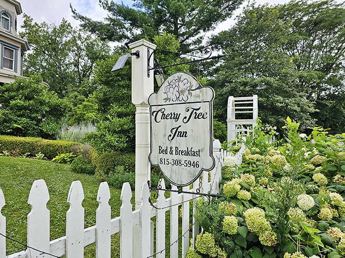 That sign isn't just marking a bed and breakfast, it's marking a destination for movie pilgrims and Victorian architecture lovers alike, a beacon for those seeking authentic charm.