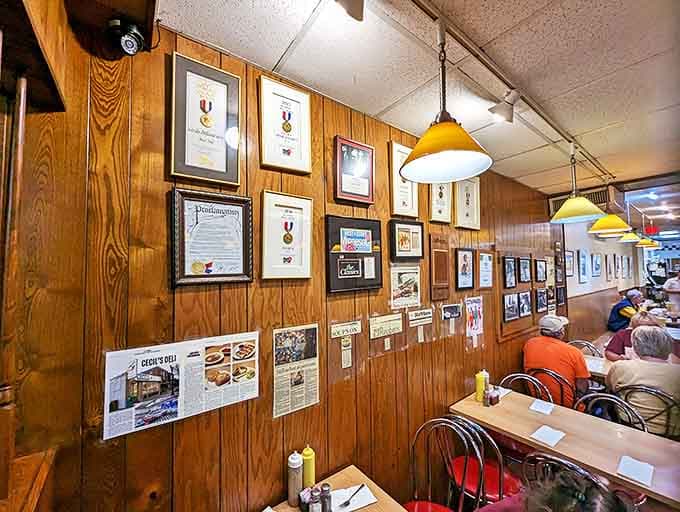 Wall of fame showcasing decades of accolades &ndash; because when you're this good, people tend to notice.