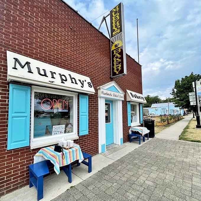 The storefront view captures Murphy's modest charm &ndash; no flashy gimmicks needed when what's inside speaks for itself.