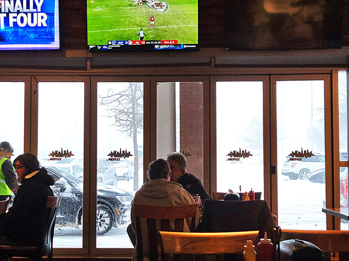 Winter can't keep the regulars away. Through snow and sleet they come, drawn by the siren call of perfectly prepared corned beef.