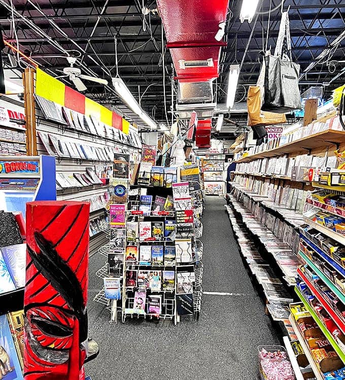 The store's interior stretches deeper than expected, like a TARDIS of literary wonders that's bigger on the inside.