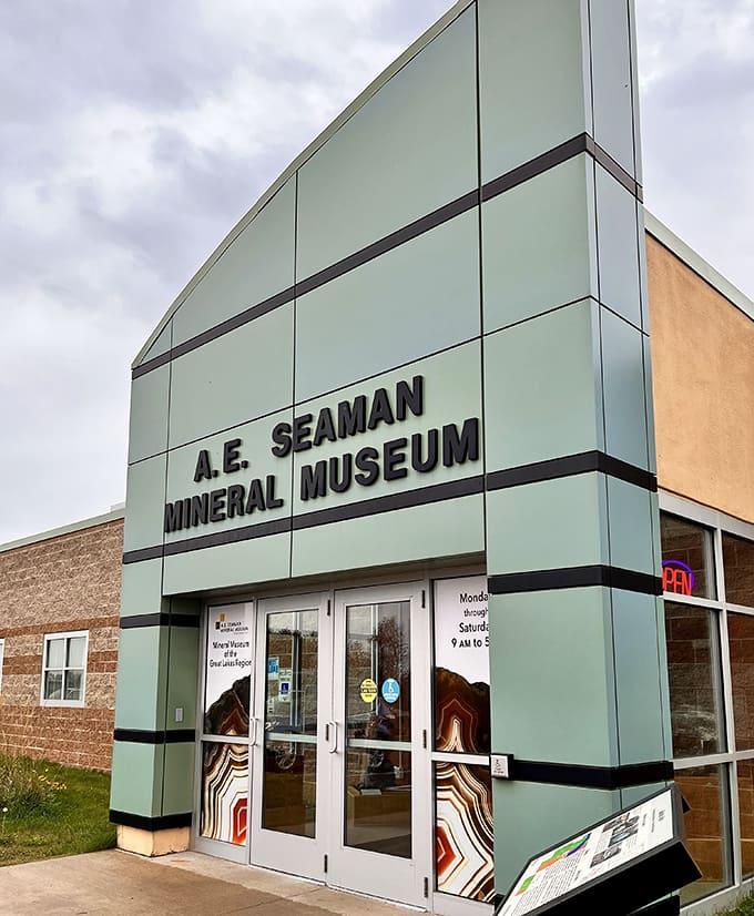 The A.E. Seaman Mineral Museum houses glittering treasures from deep within the earth, celebrating the region's rich geological heritage.