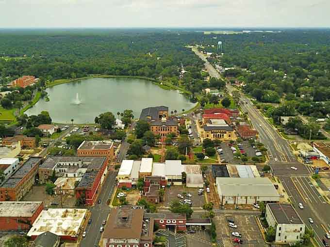 From above, Lake City reveals itself as a perfect blend of nature and community &ndash; a town that knows exactly what it wants to be.