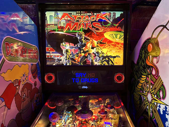 Attack from Mars pinball offers sci-fi thrills with its campy alien invasion theme &ndash; save Earth one quarter at a time!