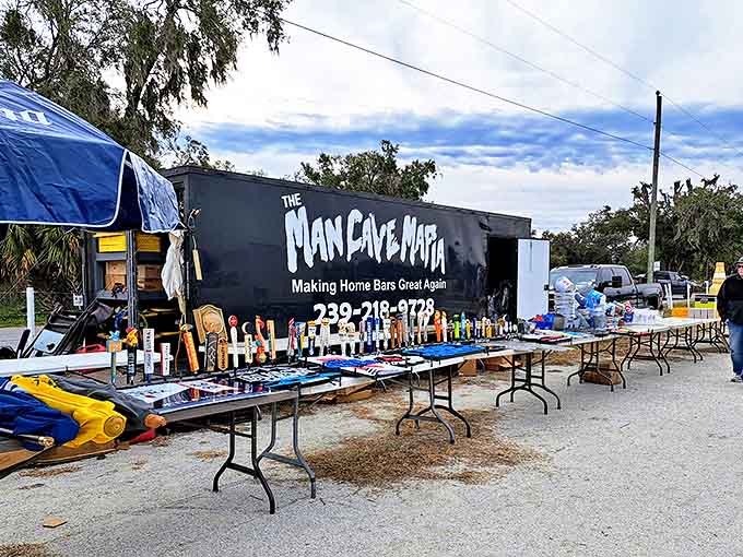 The "Man Cave Mafia" brings bar dreams to life, transforming ordinary garages into extraordinary entertainment spaces one tap handle at a time.