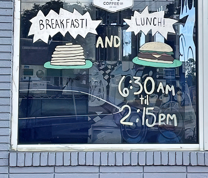 Early birds rejoice! The Lunchbox opens at 6, serving both breakfast and lunch all day until their 2 closing time.