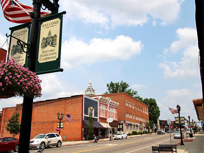 Historic Downtown Cambridge welcomes visitors with its brick-lined streets, charming shops, and a pace that encourages leisurely exploration.