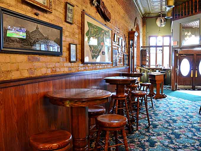 History hangs on brick walls that have witnessed a century of South Haven stories, creating an atmosphere that's equal parts museum and dining room.
