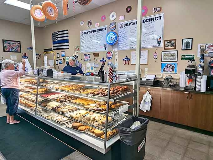 The counter experience at Jay's Precinct combines small-town friendliness with big-city pastry selection &ndash; the best of both worlds.