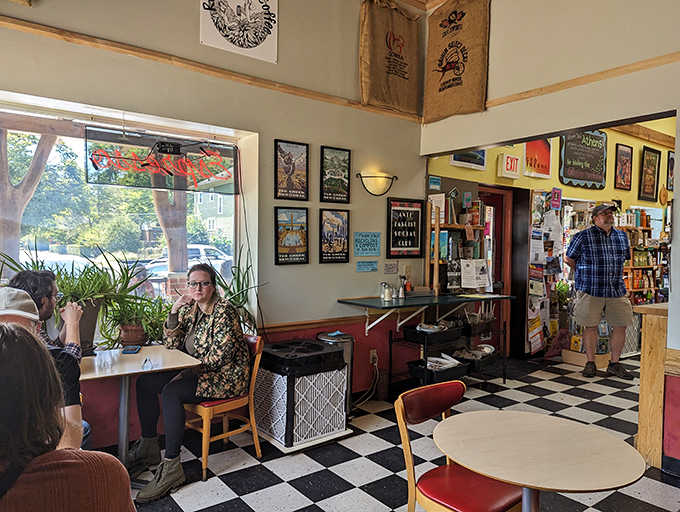 The caf&eacute;'s interior isn't just designed &ndash; it's curated, with each element contributing to that "I could stay here all day" feeling.