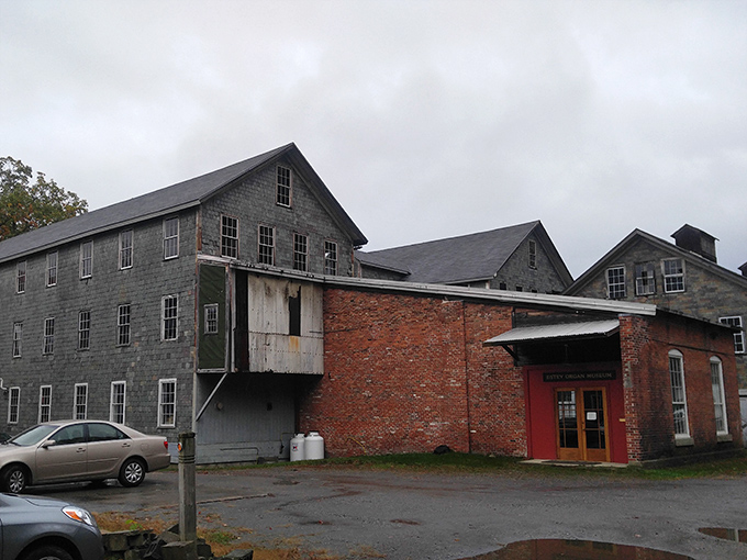 This historic mill building houses artisans and craftspeople, its industrial bones now home to Vermont's thriving creative economy.