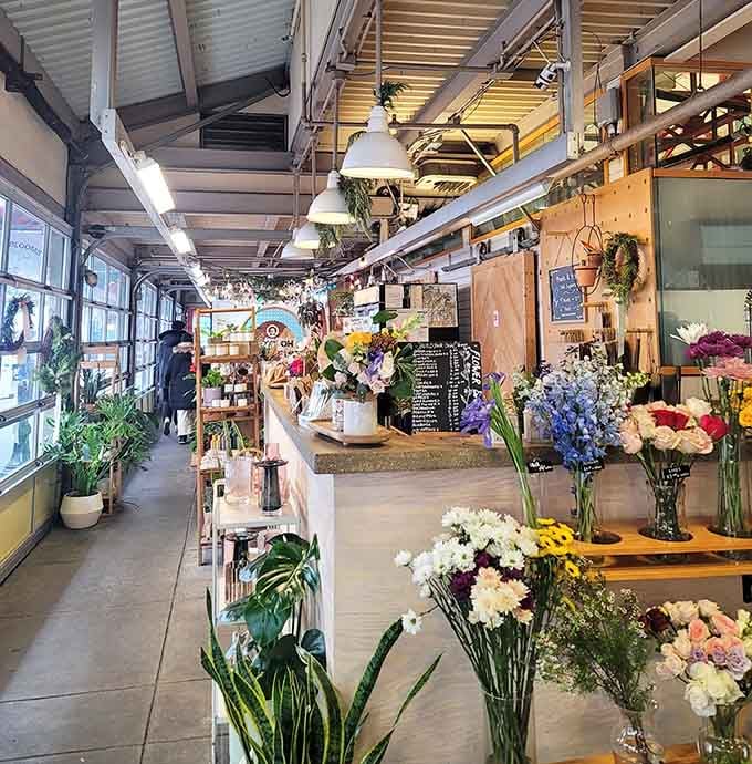 The flower stand offers instant happiness in bouquet form &ndash; nature's antidepressants arranged with artistic flair.