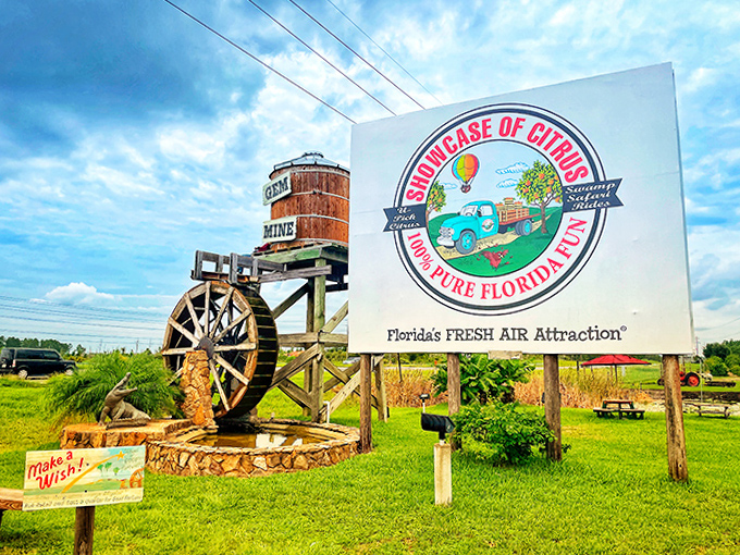 "Florida's FRESH AIR Attraction" &ndash; the billboard promises and delivers a welcome alternative to crowded indoor theme parks.