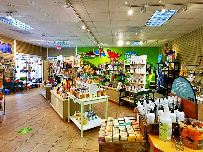 The gift shop offers Route 66 memorabilia and those coveted "You kill it, we grill it" t-shirts – proof you braved the Roadkill.