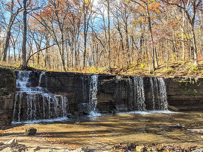 Fall transforms the waterfall into a painting come to life &ndash; those colors would make even Vermont jealous.
