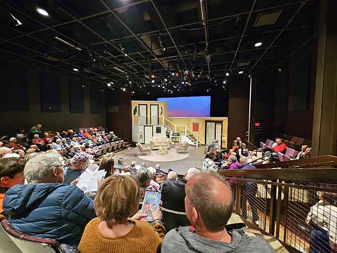 Inside this intimate theater, professional actors deliver performances that rival anything you'd find in cities ten times this size.