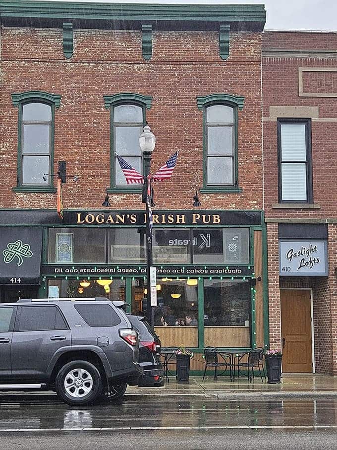 When weather permits, outdoor seating offers fresh air and people-watching opportunities, complete with cheerful umbrellas and hanging flower baskets adding color.